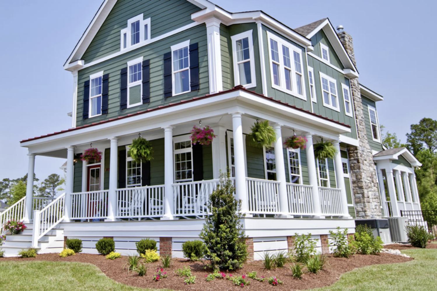 12 Sage Green House With Black Trim Design Ideas | Allura USA