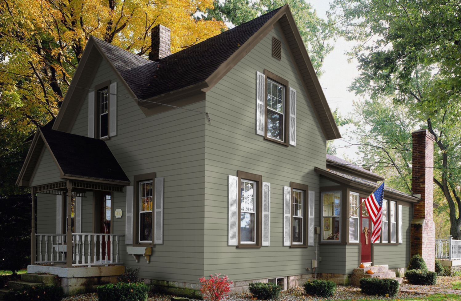 13 Classic Brown House Color Combinations | Allura USA