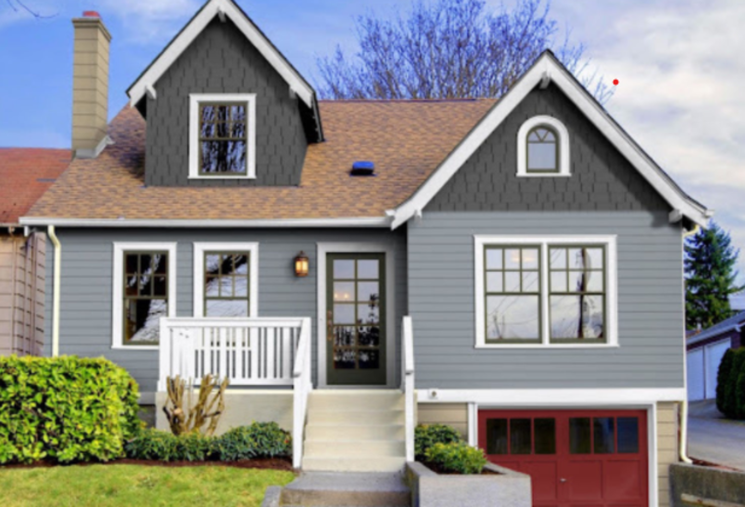4 Dark Grey Houses with Cedar Accents | Allura USA
