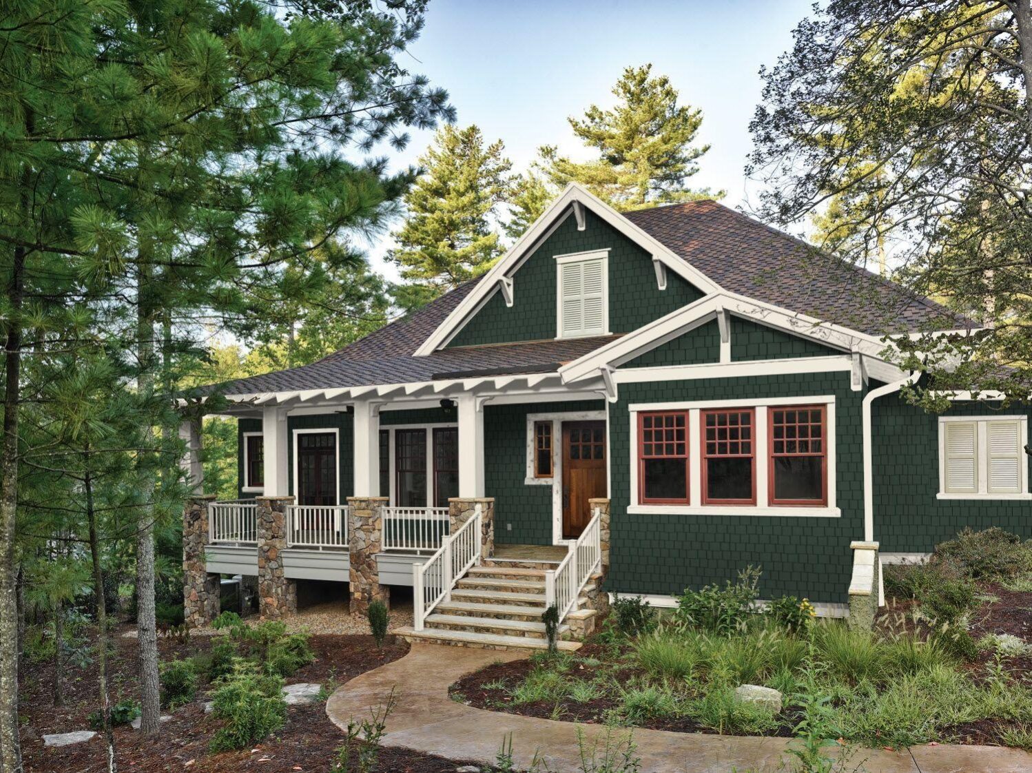 8 Forest Green House Siding Design Ideas | Allura USA