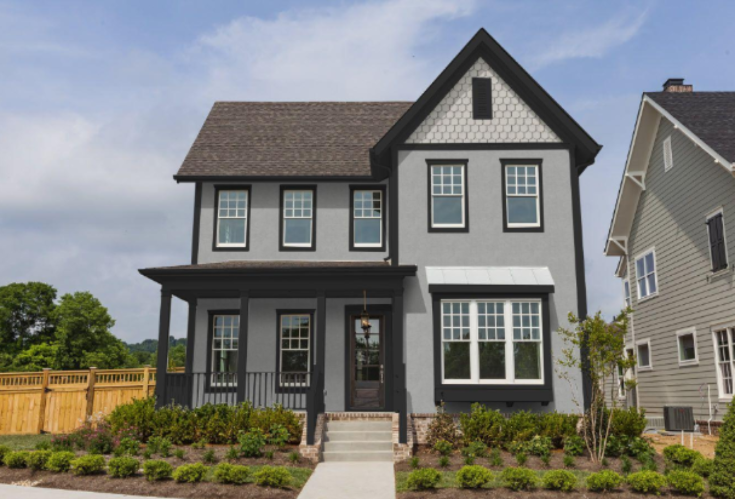 Pairing a Modern Grey House with Black Trim | Allura USA