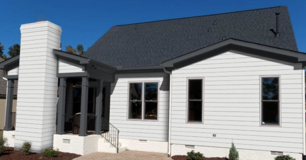 White House with Grey Trim Design Ideas | Allura USA