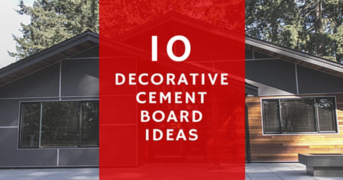 10 Decorative Cement Board Ideas | Allura USA