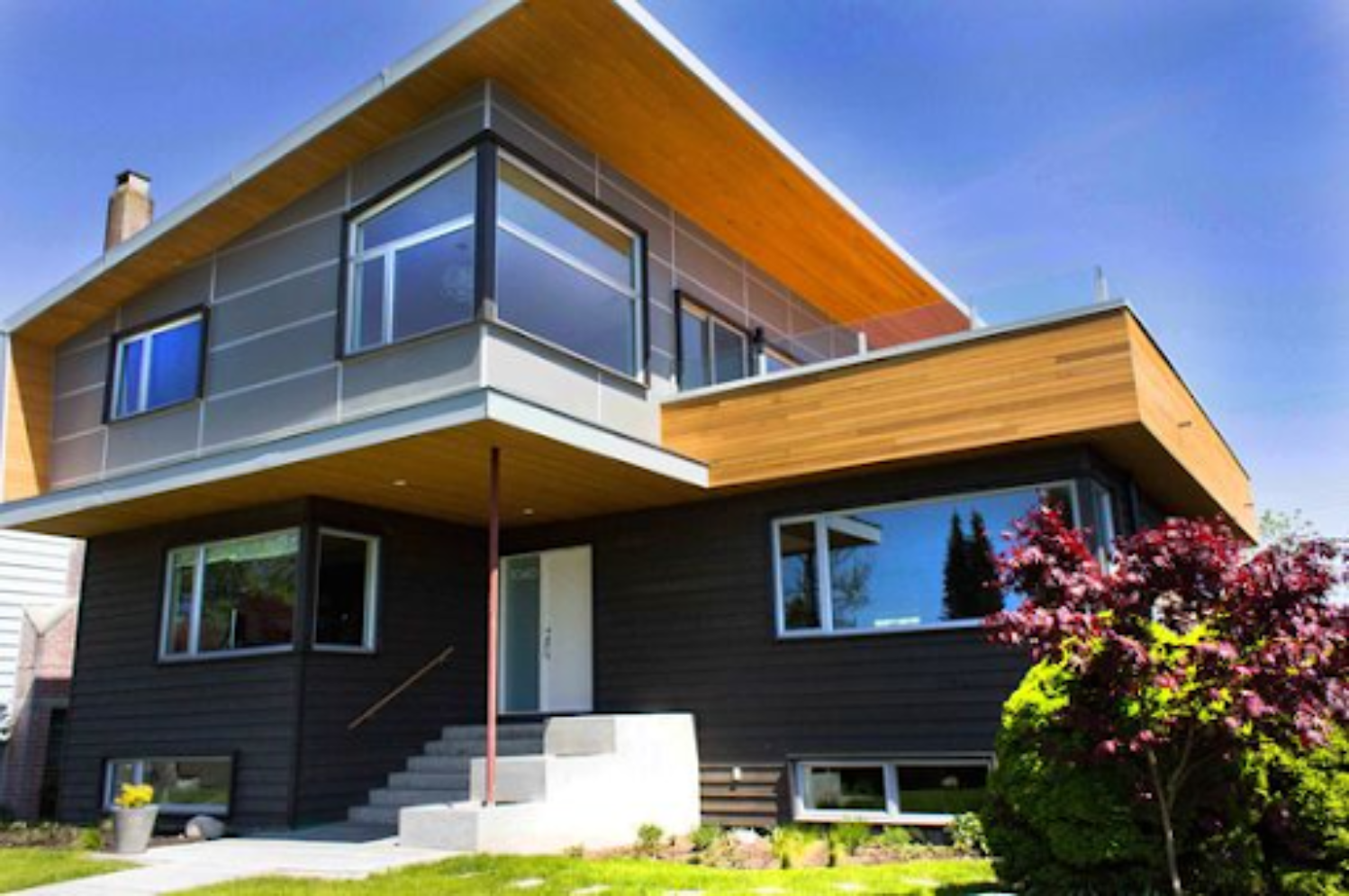 17 Modern Grey House Exterior Color Schemes | Allura USA