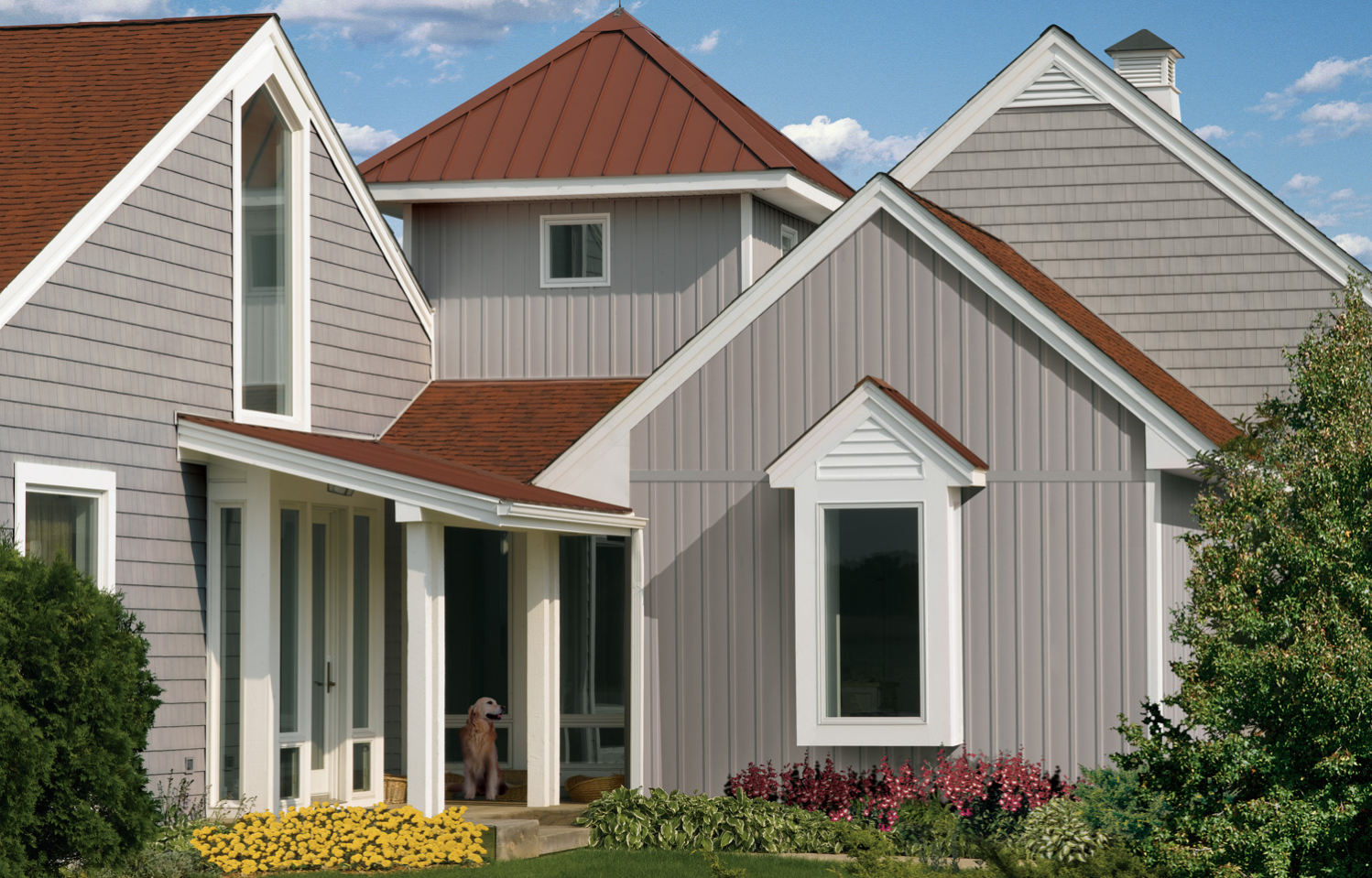 12 Light Grey House with White Trim Design Ideas | Allura USA